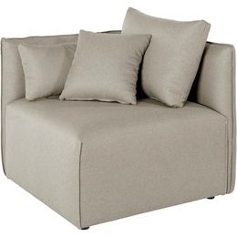 OTTO home Sofa-Eckelement &raquo;N&ouml;re&laquo; Modul - zum Zusammenstellen; in vielen Bezugsqualit&auml;ten und Farben beige Samtoptik (100% Polyester);Struktur (100% 