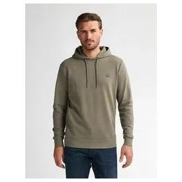 Kapuzensweatshirt PETROL INDUSTRIES, Herren, Gr. XL, beige (mossy stone), Sweatware, Obermaterial: 95% Baumwolle, 5% Elasthan, regular fit taillenbedeckt, ohne Ausschnitt, Rippb&uuml;ndchen, Sweatshirts, mit Logo Stickerei