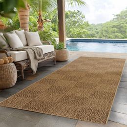 Ayyildiz Teppiche Outdoorteppich &raquo;TIMBER 1405&laquo; rechteckig 5 mm H&ouml;he L&auml;ufer, In und Outdoor, Jute Sisal Optik, Wohnzimmer, Aussenbereich beige Polypropylen