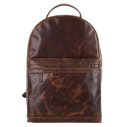 XZONE X-Zone Unisex Laptoprucksack echt Leder braun B/H/T: 43cm x 29cm x 12cm, onesize