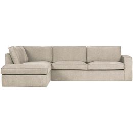 Woood Ecksofa &raquo;Thomas&laquo; frei im Raum stellbar, Stellma&szlig;e H 92 cm x B 283 cm, L-Form transparent