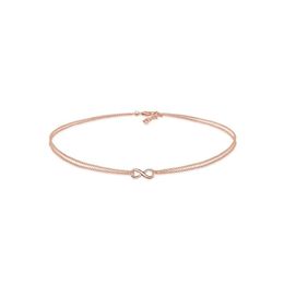 Elli Damen Collier &raquo;Choker Erbskette Infinity Unendlichkeit 925 Silber&laquo; rosa