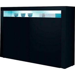 borchardt M&ouml;bel borchardt M&ouml;bel Highboard &raquo;Santa Fe&laquo; Breite 107 cm schwarz Holzwerkstoff, Spanplatte