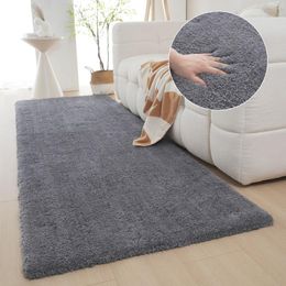 my home Hochflor-L&auml;ufer &raquo;Microfaser Teppich Magong, besonders weich, sehr feiner Flor&laquo; rechteckig 25 mm H&ouml;he uni Teppiche, Wohnzimmer, Schlafzimmer, 