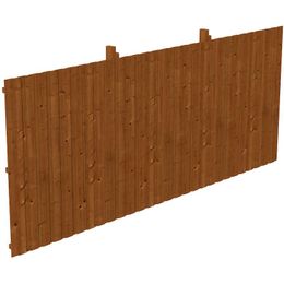 Skan Holz Carport-R&uuml;ckwand aus Deckeschalung 20x120mm braun Holzwerkstoff