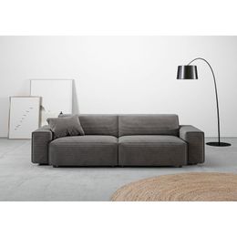 Home Affaire Big-Sofa &raquo;Glimminge auch in Breitcord, Feincord + Easy care-Bezug,&laquo; besondere Kedern&auml;hte Zierkissen grau 12% Polyaxryl, 88% Polyester