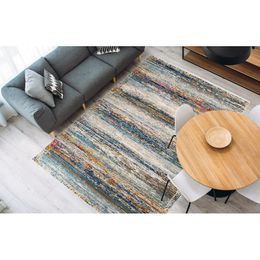 Calo-deluxe Teppich &raquo;Valessa-808&laquo; rechteckig 5 mm H&ouml;he Wohnzimmer bunt Kunstfaser