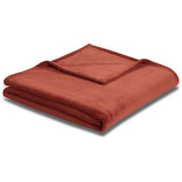 Biederlack Wohndecke &raquo;King Fleece&laquo; leicht, Kuscheldecke rot Polyester