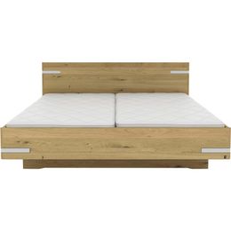 Musterring Holzbett &raquo;Savona, Bettgestell, Bettrahmen, teilmassiv Bianco-Eiche&laquo; Belastbarkeit 220 Kg, 4-fache Liegeh&ouml;henverstellung, MADE IN GERMANY, Kopfteil in 