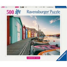 Ravensburger Puzzle &raquo;Bootsh&auml;user in Sm&ouml;gen, Schweden&laquo; Made in Germany bunt