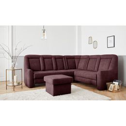 Sit & More sit&more Ecksofa &raquo;Melissa L-Form&laquo; klassisches Polsterprogramm, wahlweise Bettfunktion und Schubkasten rot 98% Polyester 2% Polyamid