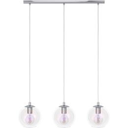 Eglo H&auml;ngeleuchte &raquo;ARISCANI 2 Pendellampe - Stahl - E27 - 3X60W - IP20&laquo; E27 1 Stk. H&auml;ngelampe, Deckenlampe, Wohnzimmer, Esszimmer, L76,5 x B16,5 x 