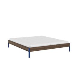 Karup Design Bettgestell &raquo;CORE BED Bodenbett, Holzrahmen, Futonbett, Jugendbett, Holzbett&laquo; Massivholzbett mit Lattenrost, Kiefer massiv, Doppelbett ohne Kopfteil