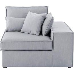 OTTO home Sofaelement &raquo;Florid&laquo; als Teil eines Modulsofas,, fester Sitzkomfort, auch in Cord silber Baumwollmix (60% Baumwolle/40% Leinen);Struktur 