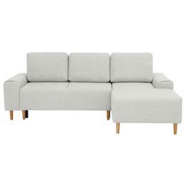 Home Affaire Ecksofa &raquo;Samu L-Form&laquo; wahlweise mit Bettfunktion und Bettkasten beige Microfaser PRIMABELLE (100% Polyester);Samtoptik (100% Polyester);