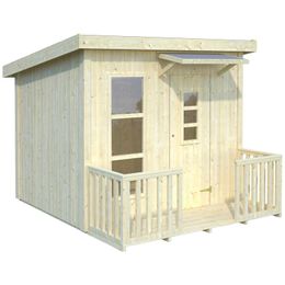Palmako Spielhaus &raquo;Harry 3,1 m&sup2;&laquo; mit Terrasse beige Holzwerkstoff