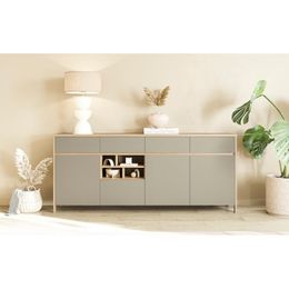 Home Affaire Sideboard &raquo;Stranda, moderner Schrank, Kommode im Scandi-Style, 198 cm breit&laquo; elegante Rahmenoptik, ausreichend Stauraum, vielseitig 