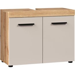 Welltime Waschbeckenunterschrank &raquo;Isera&laquo; 1 Stk. tlg. Waschbeckenschrank mit 2 T&uuml;ren &ndash; (B/T/H) 72/34/56 cm Holzwerkstoff