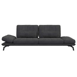 FLEXLUX 3-Sitzer &raquo;Tropea Funktionssofa, Designsofa, Relaxfunktion, TV-Couch,&laquo; mit Armteilverstellung sowie Sitztiefenverstellung, Breite 252 cm grau 