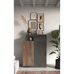 Home Affaire Highboard &raquo;Freedom&laquo; Breite 87 cm mit 2 T&uuml;ren, H&ouml;he 142 cm (in verschiedenen Farben) braun