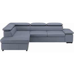 Sit & More sit&more Ecksofa &raquo;Alcudia L-Form&laquo; mit Armteilverstellung, optional Kopfteilverstellung und Bettfunktion bunt NaturLEDER ;Spannstoff