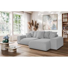 Home Affaire Ecksofa &raquo;LAKESIDE mit Bettfunktion und Bettkasten, B/T/H 257/166/84 cm&laquo; L-Form, Recamiere beidseitig montierbar, mit Wellenunterfederung 