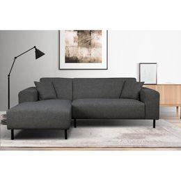 Home Affaire Ecksofa &raquo;ARROS L-Form mit Wellenunterfederung, Ma&szlig;e B/T/H: 235/163/81 cm&laquo; incl. Zierkissen, mit Recamiere rechts/links bestellbar, auch 