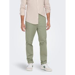 Only & Sons Only & Sons Damen ONLY & SONS Chinohose &raquo;OS ONSKENT CROPPED CHINO&laquo; gr&uuml;n 29, L&auml;nge 32