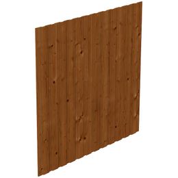 Skan Holz Carport-Seitenwand aus Deckelschalung 20x120mm braun Holzwerkstoff