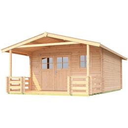 Weka Gartenhaus &raquo;111 B Gr.3, 28 mm, natur&laquo; beige Massivholz