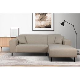 Home Affaire Ecksofa &raquo;ARROS L-Form mit Wellenunterfederung, Ma&szlig;e B/T/H: 235/163/81 cm&laquo; incl. Zierkissen, mit Recamiere rechts/links bestellbar, auch 