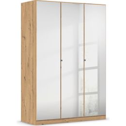 Rauch Dreht&uuml;renschrank &raquo;Reflect&laquo; mit Spiegelfront, inkl. praktischer Inneneinteilung und Stoffboxen-Set braun Holzwerkstoff