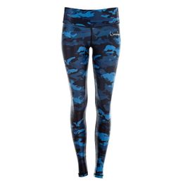 WINSHAPE Damen Leggings &raquo;AEL102-Military&laquo; mit Kompressionseffekt blau XXL, Normalgr&ouml;&szlig;en