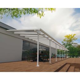 Terrassendach &raquo;Feria Alu Terrassen&uuml;berdachung&laquo; einfache DIY Montage wei&szlig; Aluminium, Polycarbonat (PC)
