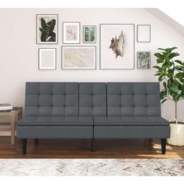 Schlafsofa &raquo;MAINE, Kinosofa mit Relax- und Bettfunktion, 2 Getr&auml;nkehalter,&laquo; Liegefl&auml;che 190 x 110 cm, in Cord grau Cord 100% Polyester