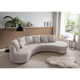 Home Affaire Ecksofa &raquo;Limoncello organische Formensprache, OTTOs Choice, L-Form&laquo; ergonomische Form silber 100% Polyester