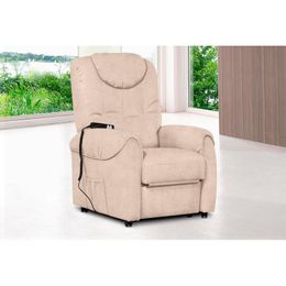 Sit & More sit&more TV-Sessel &raquo;Bastian&laquo; wahlweise manuell verstellbar oder mit Motor und Aufstehhilfe beige Kunstleder SOFTLUX ;Luxus-Microfaser ALTARA NUBUCK (