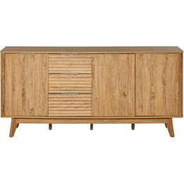 Jahnke Sideboard &raquo;WAVE SB 170&laquo; 1 Stk. tlg. Sideboard, 3 Schubladen + 3 T&uuml;ren, Wellendesign, Breite 169,5 cm Holzwerkstoff