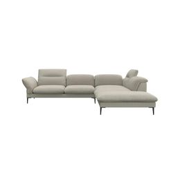 FLEXLUX Ecksofa &raquo;Salino, Funktionssofa mit Ottomane, Relaxsofa, Ecksofa&laquo; Sofa mit Arm- und Kopfteil-Verstellungen, Kaltschaum & Stahl-Wellen beige 100