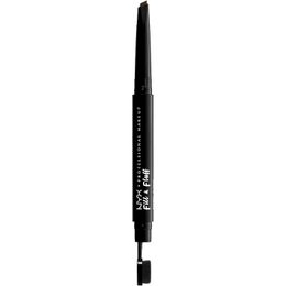 NYX Damen NYX Augenbrauen-Stift &raquo;Professional Makeup Fill & Fluff Eyebrow Pomade Pencil&laquo; mit dichter H&auml;rchenb&uuml;rste braun