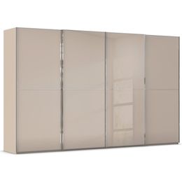 Rauch Schwebet&uuml;renschrank &raquo;Kleiderschrank Schrank Garderobe Schlafzimmerschrank SCALE-DUO&laquo; edle zweigeteilte T&uuml;ren Glas-Front mit 3 Zierleisten MADE 