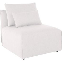 OTTO home Sessel &raquo;N&ouml;re&laquo; Modul - zum Zusammenstellen; in vielen Bezugsqualit&auml;ten und Farben beige Samtoptik (100% Polyester);Struktur (100% 