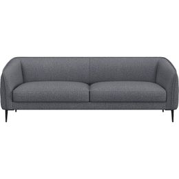 FLEXLUX 3-Sitzer &raquo;Belle Designsofa, Couch, bequem durch Kaltschaum im Sitz&laquo; Skandinavisches Design, In hochwertiger Verarbeitung blau 62% Polyester/17