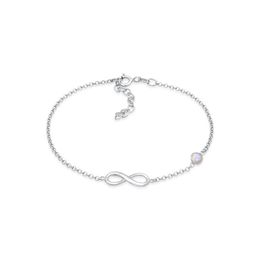 Elli Damen Armband &raquo;Infinity Unendlich Zeichen Mondstein 925 Silber&laquo; silber