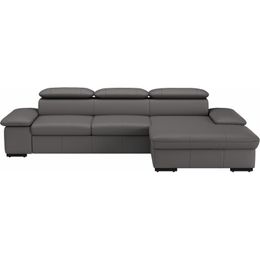 Sit & More sit&more Ecksofa &raquo;Alcudia L-Form&laquo; wahlweise mit Bettfunktion braun