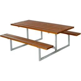 Plus Garten-Essgruppe &raquo;&raquo;Basic&laquo; Kombim&ouml;bel&laquo; 1 Stk. tlg. 177x160x73/45 cm braun FSC -zertifizierter Holzwerkstoff, Stahl