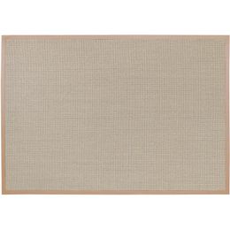 Dekowe Sisalteppich &raquo;Brasil&laquo; rechteckig 6 mm H&ouml;he Flachgewebe, Obermaterial: 100% Sisal, mit Bord&uuml;re, Wohnzimmer beige Sisal