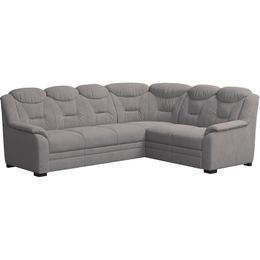 COTTA Ecksofa &raquo;Marcus L-Form&laquo; wahlweise mit Bettfunktion & Stauraum silber 100% Polyester