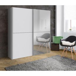 FORTE Schwebet&uuml;renschrank &raquo;"White Kiss", OTTOs Choice, Made in Europe, ideal f&uuml;r kleine R&auml;ume&laquo; B/H/T ca. 170x190x61cm, mit Spiegel und 2 Schiebet&uuml;ren 