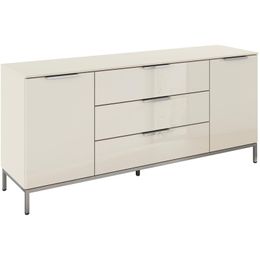 Rauch Kombikommode &raquo;Kommode T&uuml;rkommode Sideboard Kombikommode FLIPP mit Glasfront&laquo; Breite 160 cm mit 2 Einlegeb&ouml;den, 2-t&uuml;rig mit 3 Schubladen und Soft